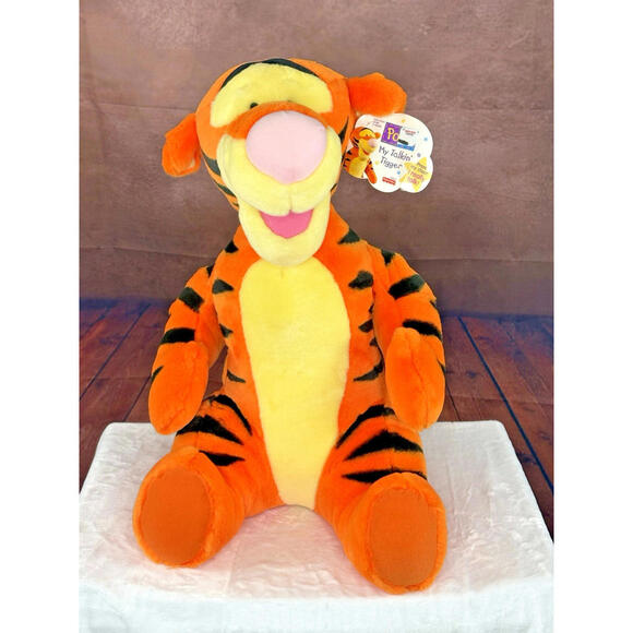 Other | Disney Fisher Price Talking Tigger I Talk Jumbo Plush 22 Nwt ...